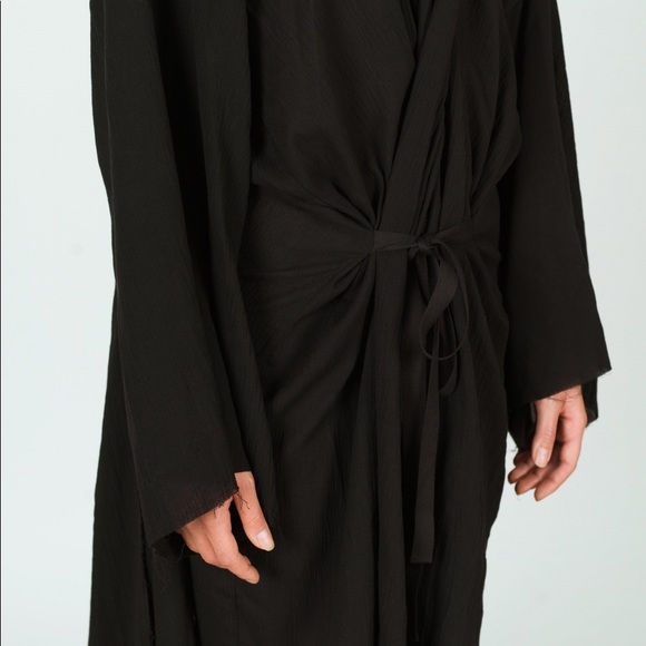 James Hock | Tops | Loose Cotton Wrap Robe | Poshmark